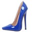 18cm High Heel Womens Stiletto Patent Leather Pumps Party Pointy Toe ...