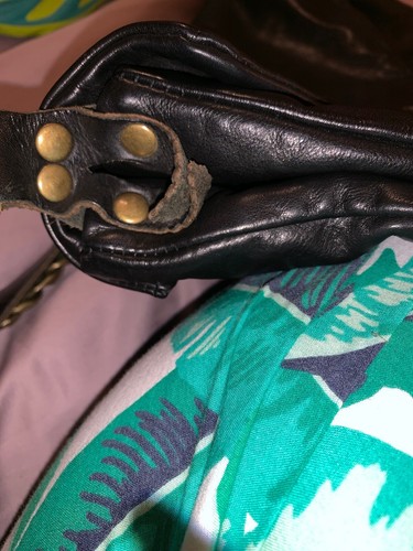 Jas MB London Black Leather Shoulder Saddle Bag Envelope Flap Buckle ...