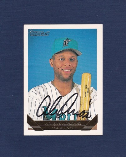 Alex Arias signed Florida Marlins 1993 Topps Gold baseball card | eBay