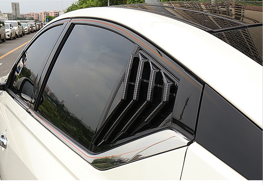 For Nissan Altima 2019-2022 Carbon Fiber Window Louvers Rear Vent Cover ...