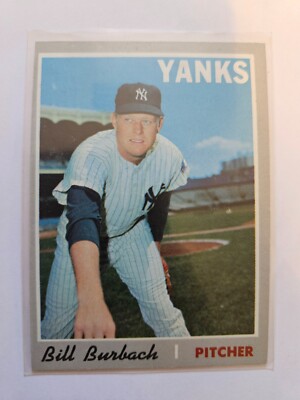1970 TOPPS BILL BURBACH #167 EXMT COMBINE SHIPPING | eBay