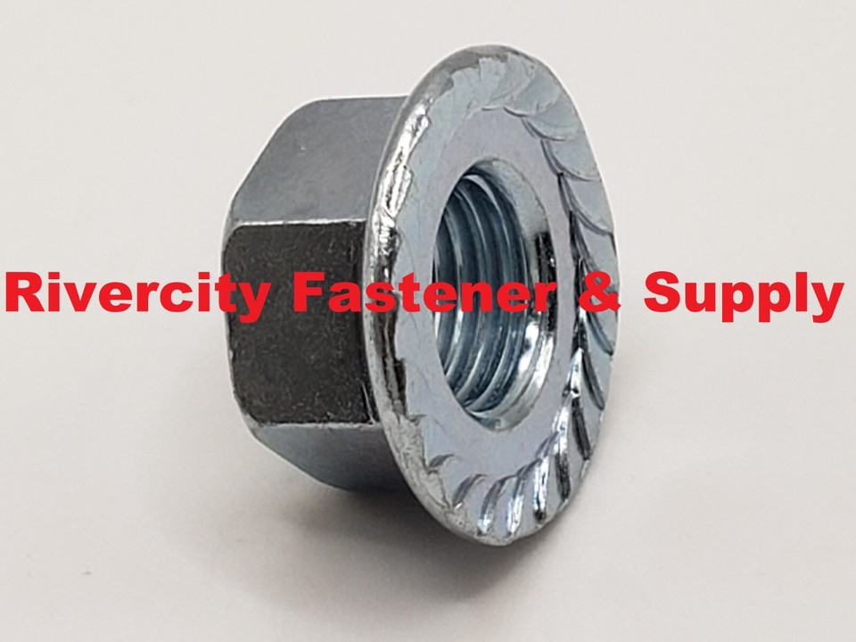 M12-1.25 JIS Flange Nuts Small Hex M12x1.25 Nut 12mm x 1.25 Serrated ...