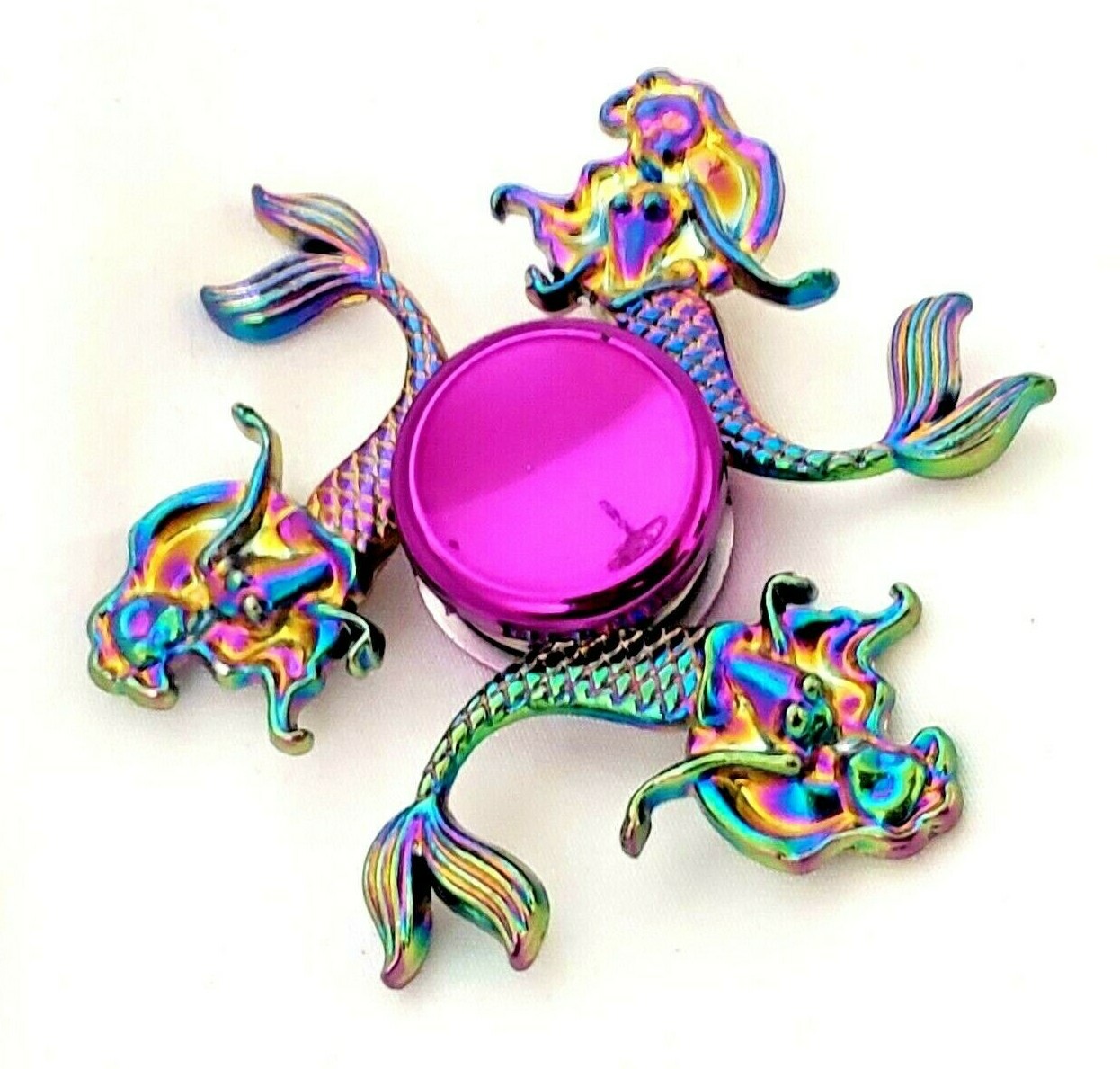 Mermaid Multi Color Fidget Spinner Toy Boys Girls Kids Adults ADHD ...