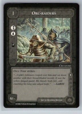 Orc-Raiders NM Limited The Wizards Middle Earth CCG LoTR | eBay