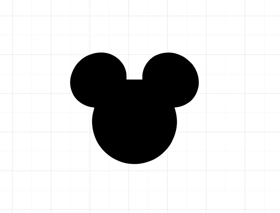 Mickey Mouse Ears Logo Background