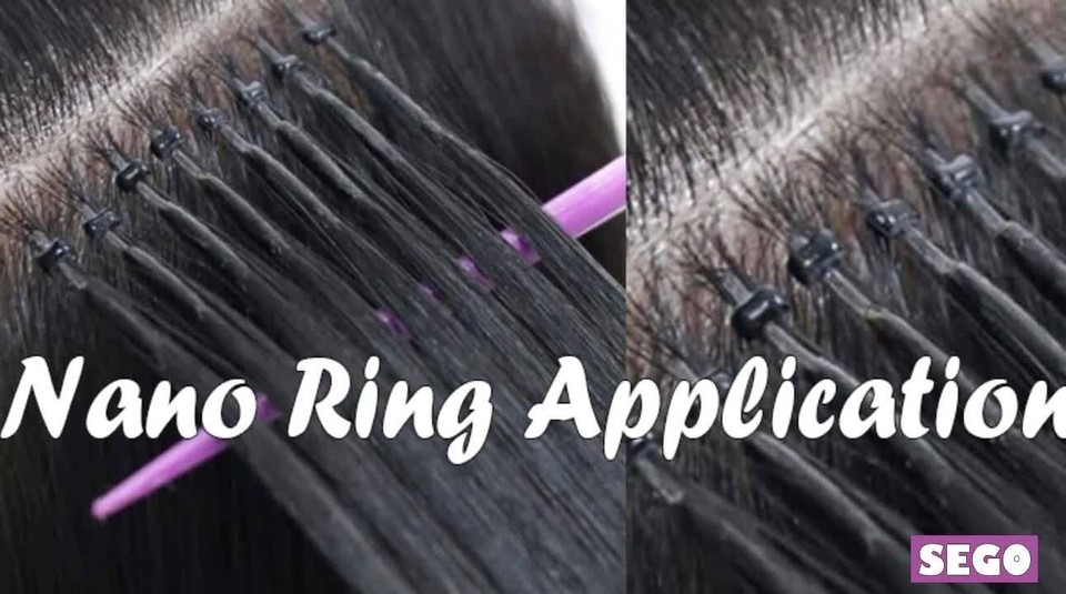 THICK 100% Remy Real Human Hair Extensions Rings Loop Nano Ring Bead 1G ...