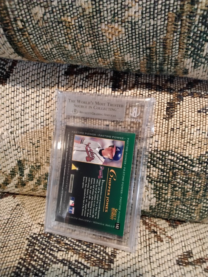 bgs 9 1996 select certified chipper jones artist proof | eBay