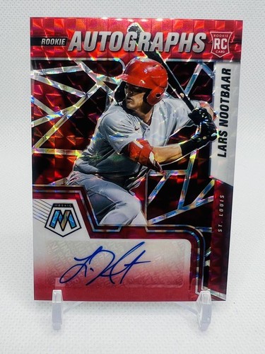 2022 Panini Mosaic Lars Nootbaar Auto Rookie Card St. Louis Cardinals ...