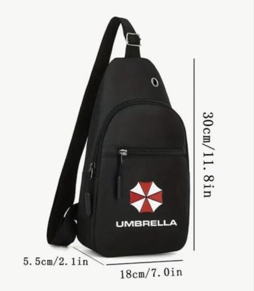 Resident Evil Umbrella Corp Crossbody Sling Bag Official Product | eBay