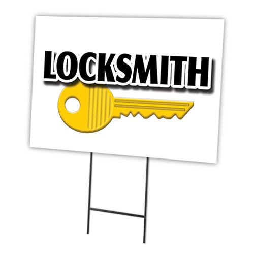 Locksmith 12"x16" Yard Sign & Stake | Advertise Your Business | Stake ...