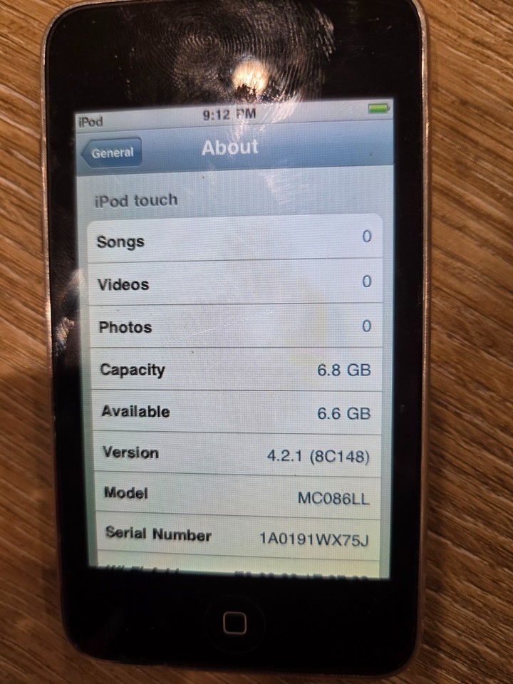Apple iPod touch 3rd Generation A1318 (8GB) - Factory Reset/Wiped | eBay
