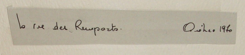 SERGE PAQUE "RUE DES REMPARTS" QUEBEC 1970 ORIGINAL WATERCOLOR PAINTING ...