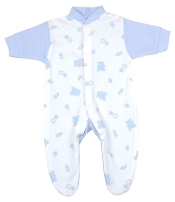 Babyprem Premature Early Baby Boys Clothes Sleepsuit Babygrow Blue 1-3 ...