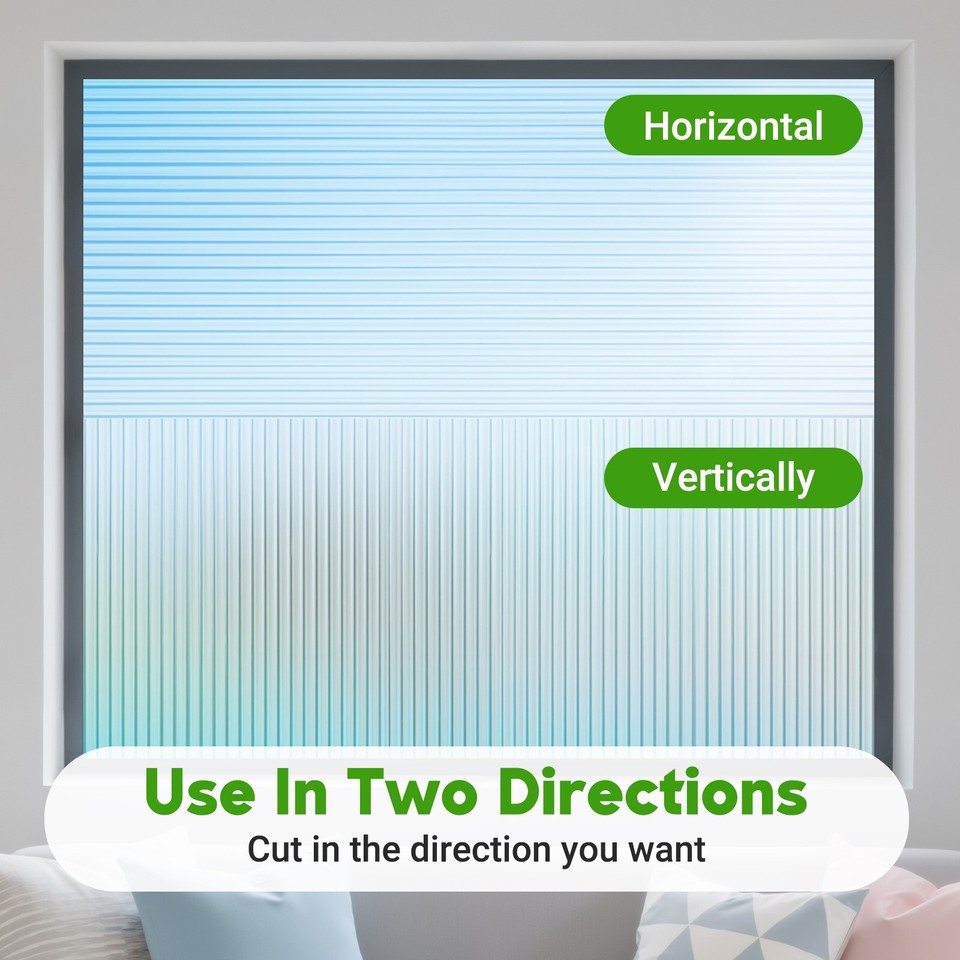 500CM Privacy White Frosted Window Film Frost Etched Glass Static ...