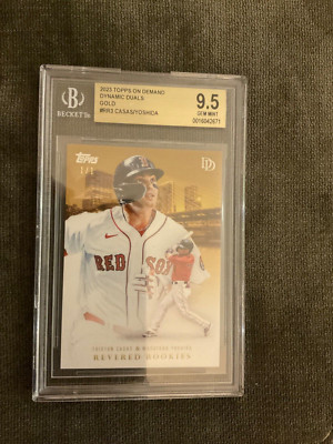 2023 Topps Dynamic Duals Red Sox Rookies Casas /Masataka Yoshida 1/1 ...