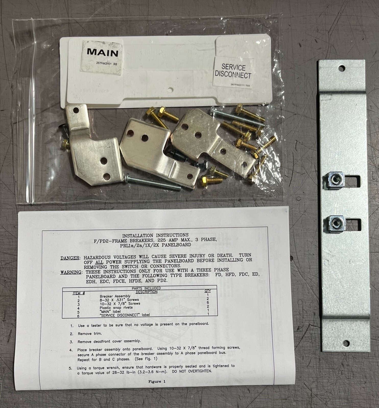 NEW BKFD / BKED Main Breaker or Subfeed Kit for PRL1a/2a/1X/2X Eaton ...