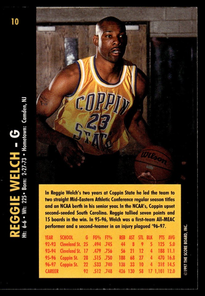 1997 Score Board Rookies #10 Reggie Welch | eBay