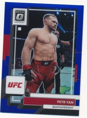 PETR YAN 2023 DONRUSSW OPTIC BLUE PRIZM UFC #99 SP #81/99 MINT | eBay