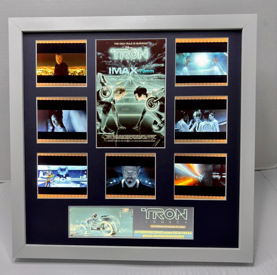 TRON: Legacy IMAX 70mm Movie Film Cell Lighted Display - You Choose ...