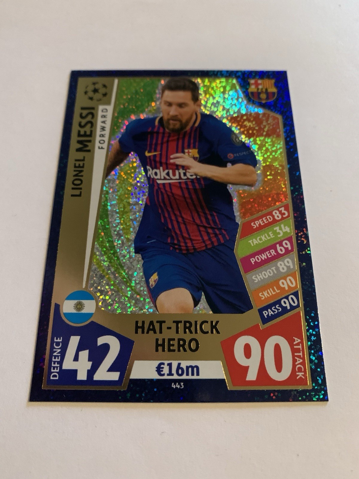 2017-18 Topps UEFA Champions Match Attax - Hat-Trick Hero Lionel Messi ...