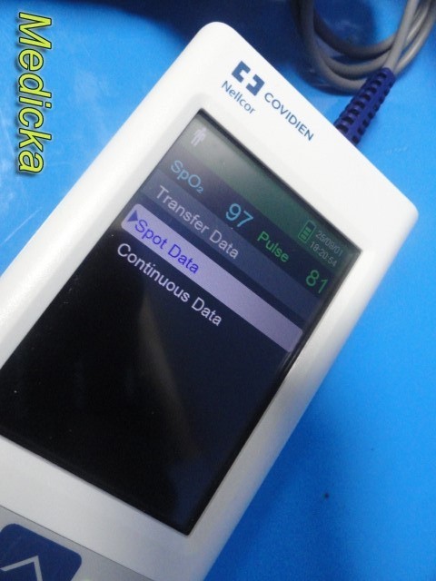 Covidien Nellcor PM10N Portable SpO₂ Monitor W/ DS-100A Adult Sensor ...