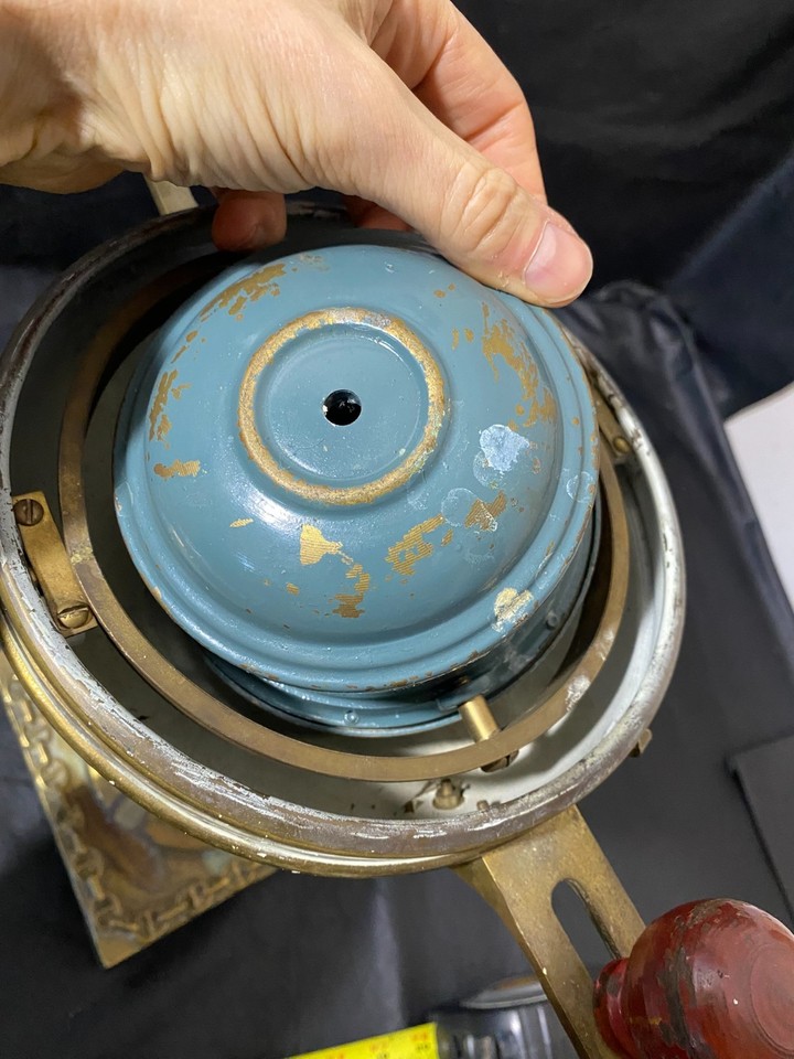 vintage A. Robinson & Co. Nautical Compass Maritime Brass Binnacle worn ...