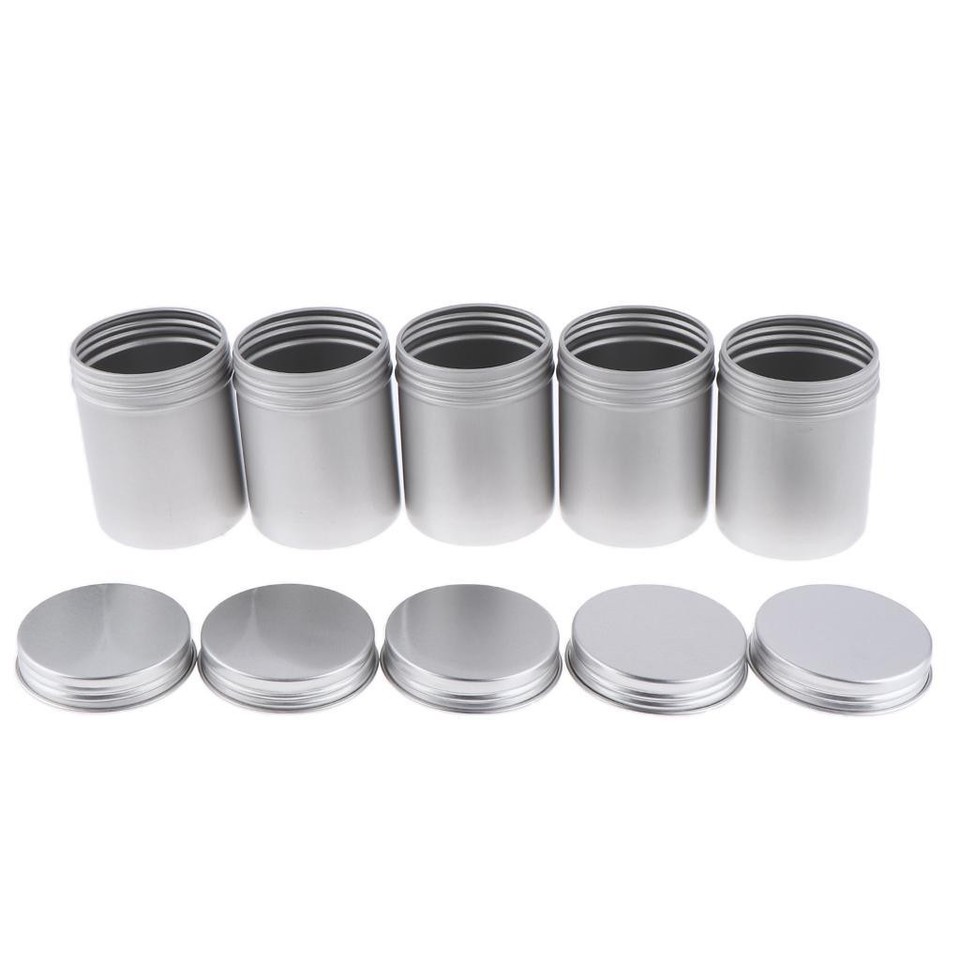 80ml Tin Aluminum Pots Empty Round Containers with Tight | eBay Australia