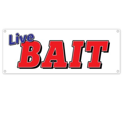 LIVE BAIT CLEARANCE BANNER Advertising Vinyl Flag Sign INV | eBay