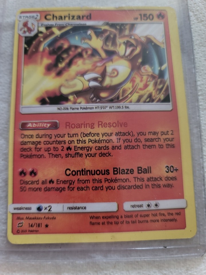charizard stage 2 HP 150 Evolves from charmeleon | eBay