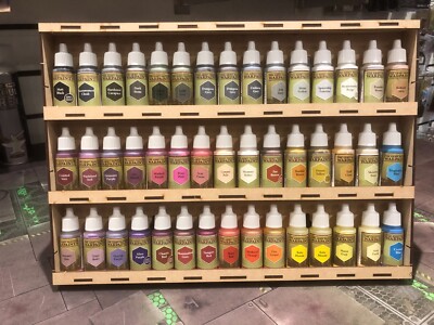 Hobby Paint rack for 45 Army Painter, Vallejo dropper bottles. Wall ...