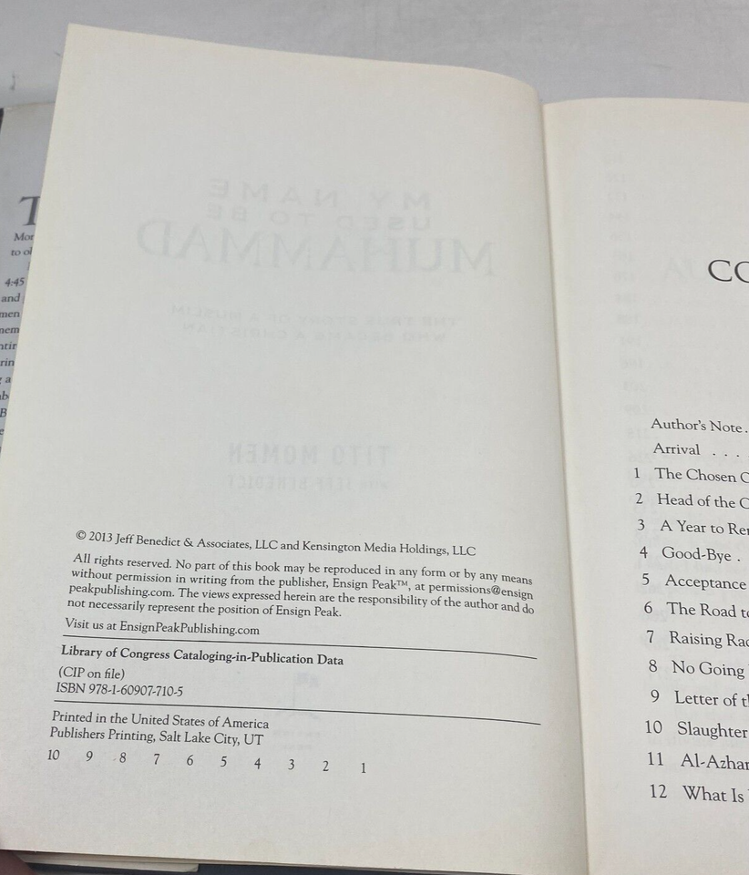 My Name Used to Be Muhammad by Tito Momen with Jeff Benedict Hardcover ...