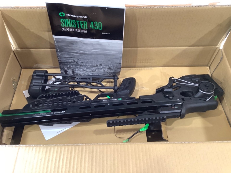 MUST READ Center Point Sinister 430 Black / Green Lithium Metal Crossbow - C0012 | eBay