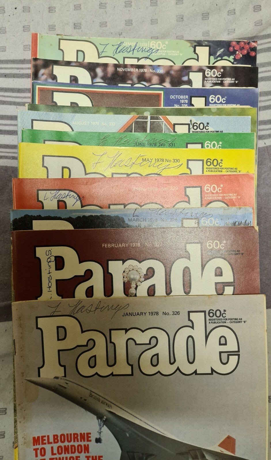 PARADE MAGAZINE 1978 ,11 ISSUES | eBay Australia