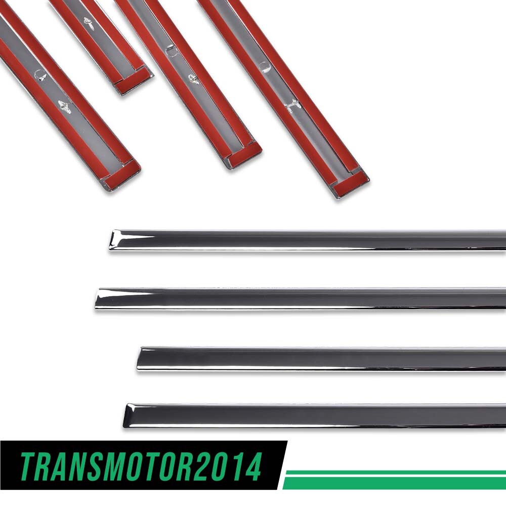 Fit For 14-18 Silverado/Sierra Crew Cab Body Side Molding Trim 4PCS 1/ ...