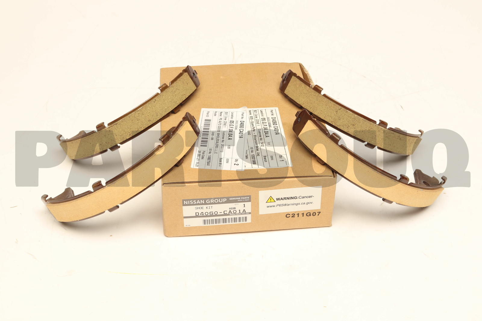 D4060CA01A Genuine Nissan SHOE SET-PARKING BRAKE D4060-CA01A | eBay