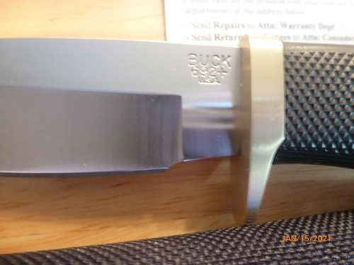 Buck Knives 692 Vanguard Texturized Rubber Fixed Blade Knife 692BKS USA ...