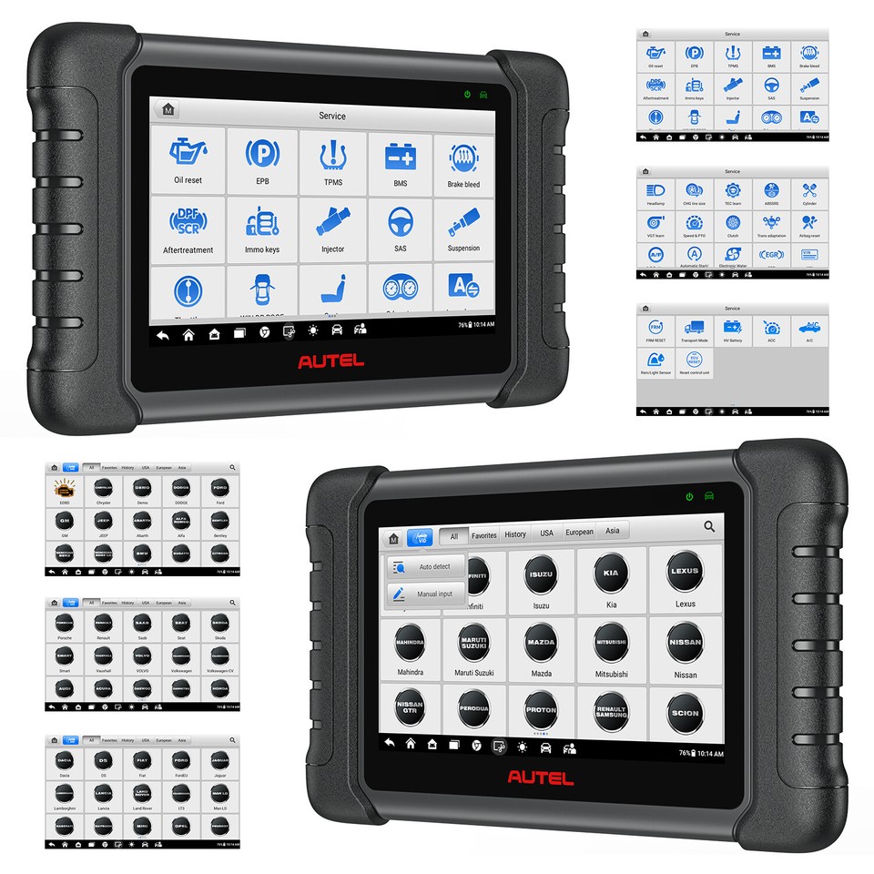 2026 Autel MaxiCOM MK808S PRO MX808S Bidirectional Car Diagnostic ...