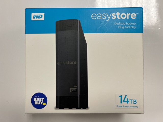 Western Digital easystore 14TB 3.5" External Hard Drive (WDBAMA0140HBK ...