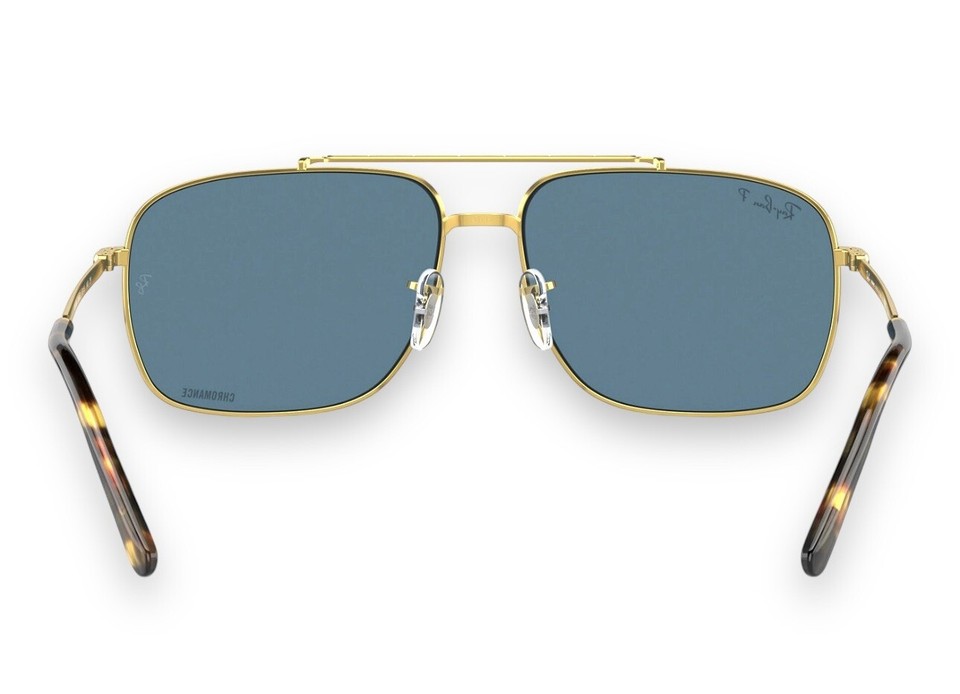 Ray Ban RB3796 9196/S2 Chromance Polarized Metal Blue 62-15mm ...