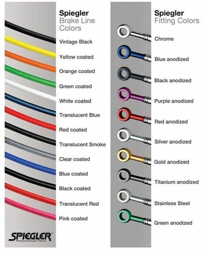HARLEY DAVIDSON HD FXDL 1993-2000 FRONT 3 LINE BRAKE LINE KIT SPIEGLER ...