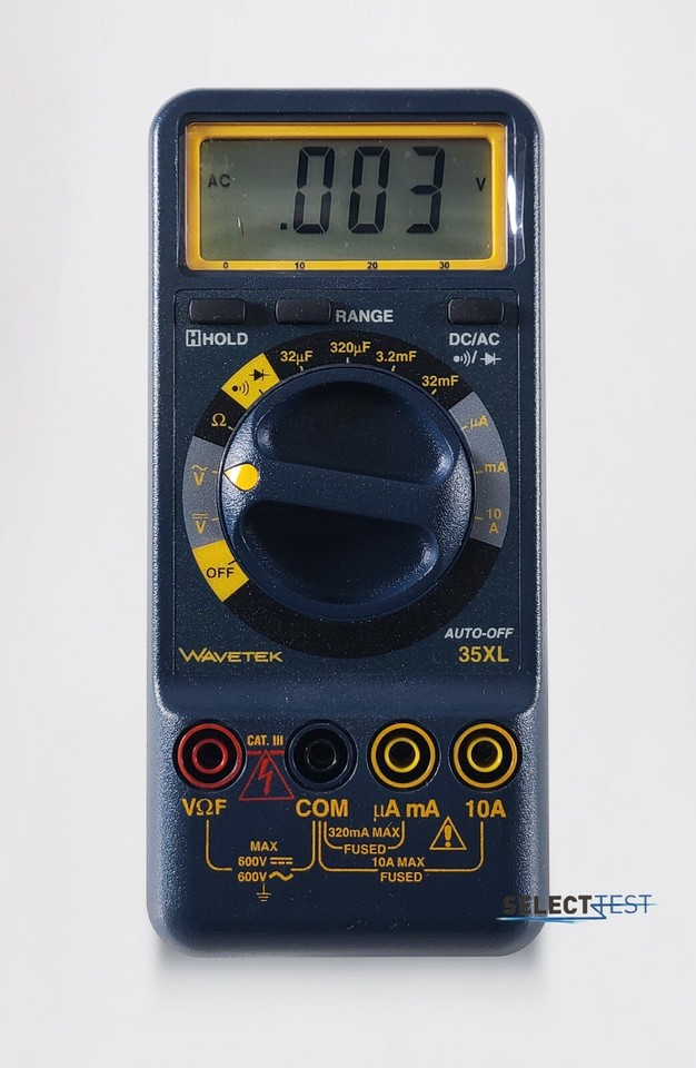 WAVETEK 35XL 3.75 DIGITS AUTORANGING HANDHELD MULTIMETER ***LOOK ...