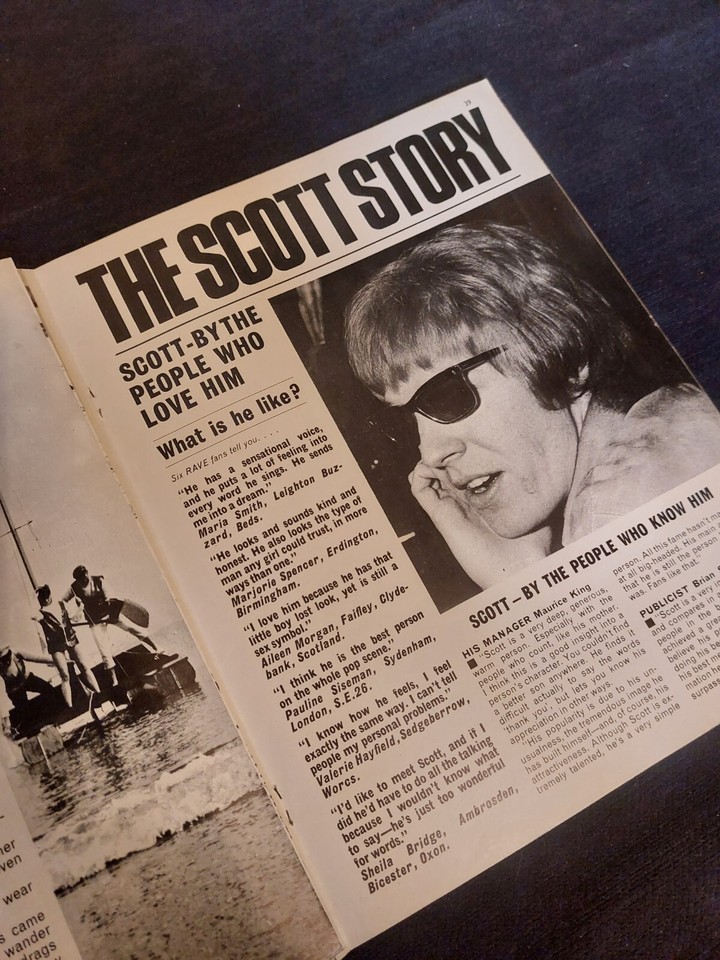 Vintage RAVE Magazine JUNE 1966 Mary Quant Ad David McCallum Scott ...