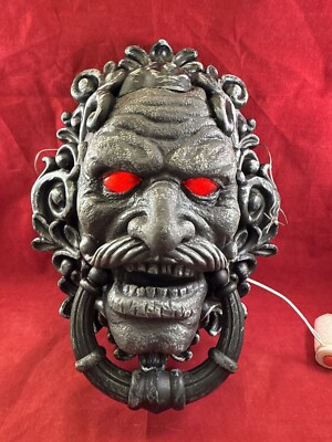 Scary Eye Catching 10” Devil Head Gothic Evil Door Knocker - Talks ...