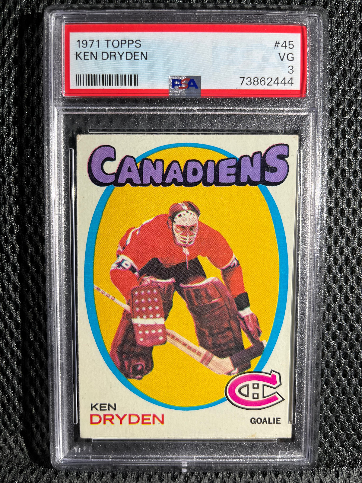 1971 TOPPS #45 KEN DRYDEN RC ROOKIE HOF PSA 3 VG CANADIENS | eBay