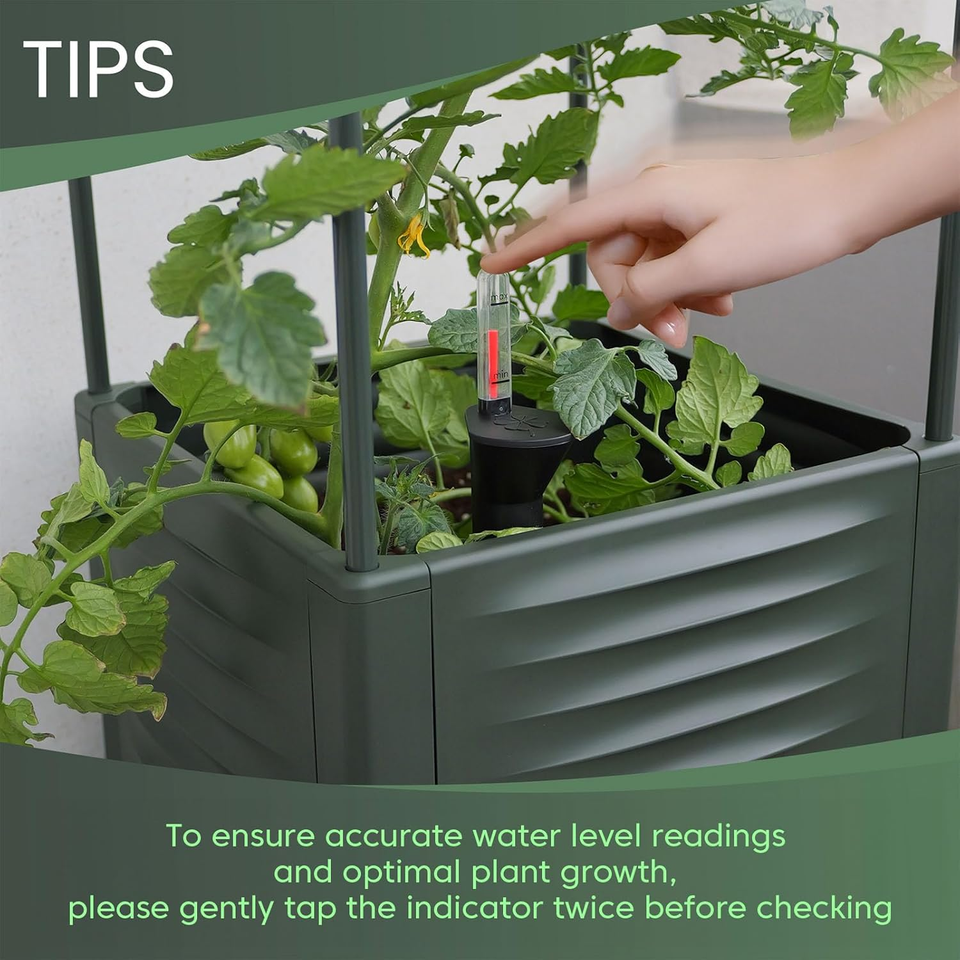 Self-Watering Tomato Planter Box with Metal Trellis - 56.5" Tall | eBay