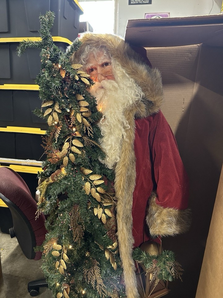 Ditz Designs by the Hen House Holiday White Santa Christmas Tree ...