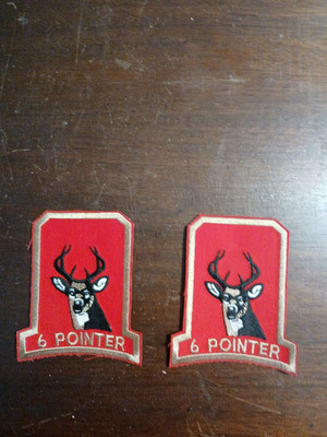2- 6 pointer patches, deer hunting patchs | eBay