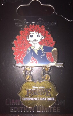 Brave Merida Opening Day Disney Pin 2012 Princess New On Card Pixar ...