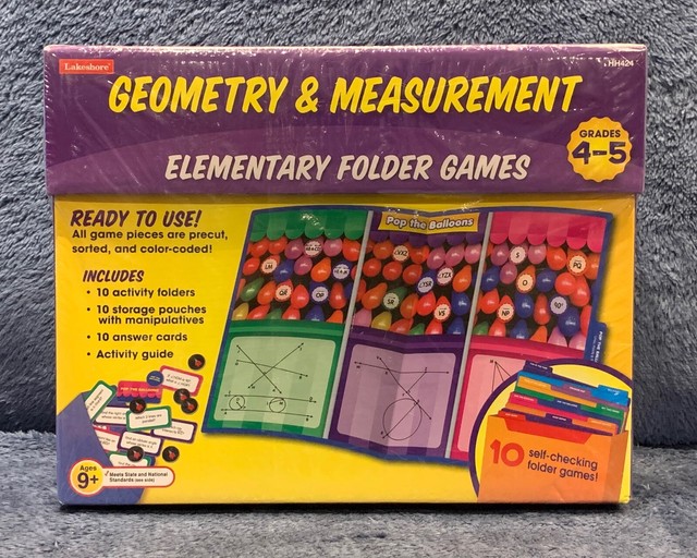 Lakeshore Learning Geometry & Measurement Elementary Folder Games ...