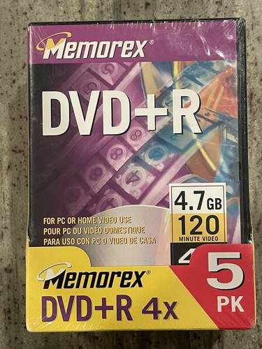 Memorex DVD+R Recordable 120 Minute 4.7GB 5 Pack 34707055742| eBay